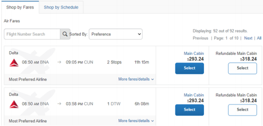 Delta's Refundable Fares - How to View and Price Refundable Fares in ...